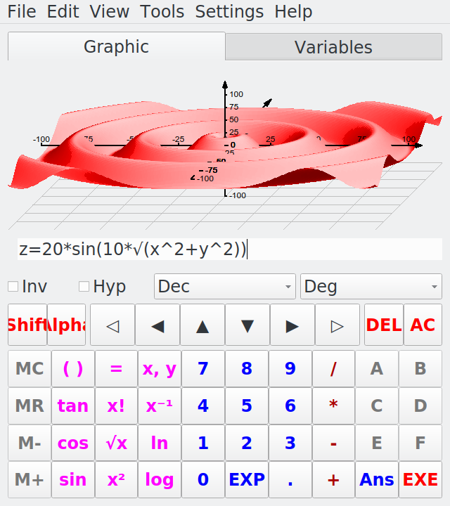 GitHub - philippeb8/fcalc: Portable scientific calculator with 3D ...